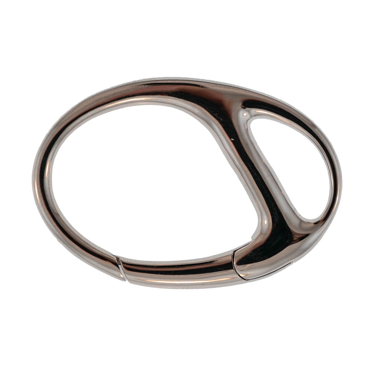 Sterling Silver Large Oval Push Clasp — Myron Toback Inc.