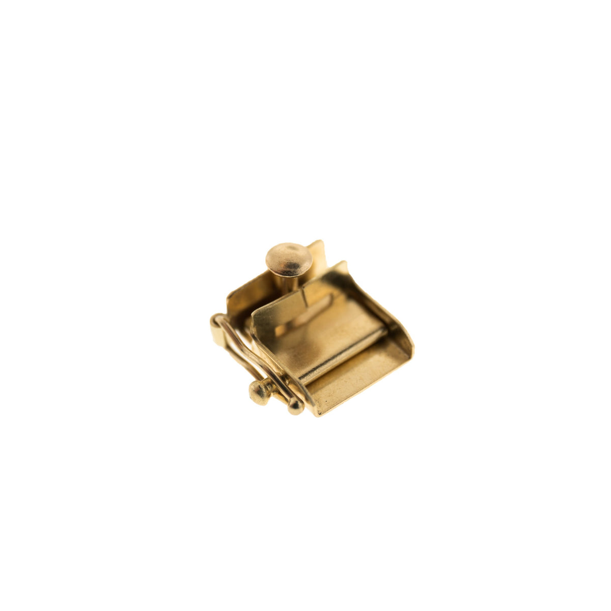 14K Yellow 10MM Open Box Lock — Myron Toback Inc.