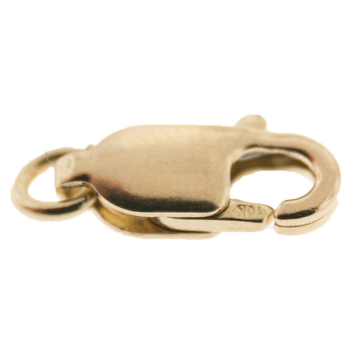 10K Yellow Lobster Claw Lock With Ring — Myron Toback Inc.