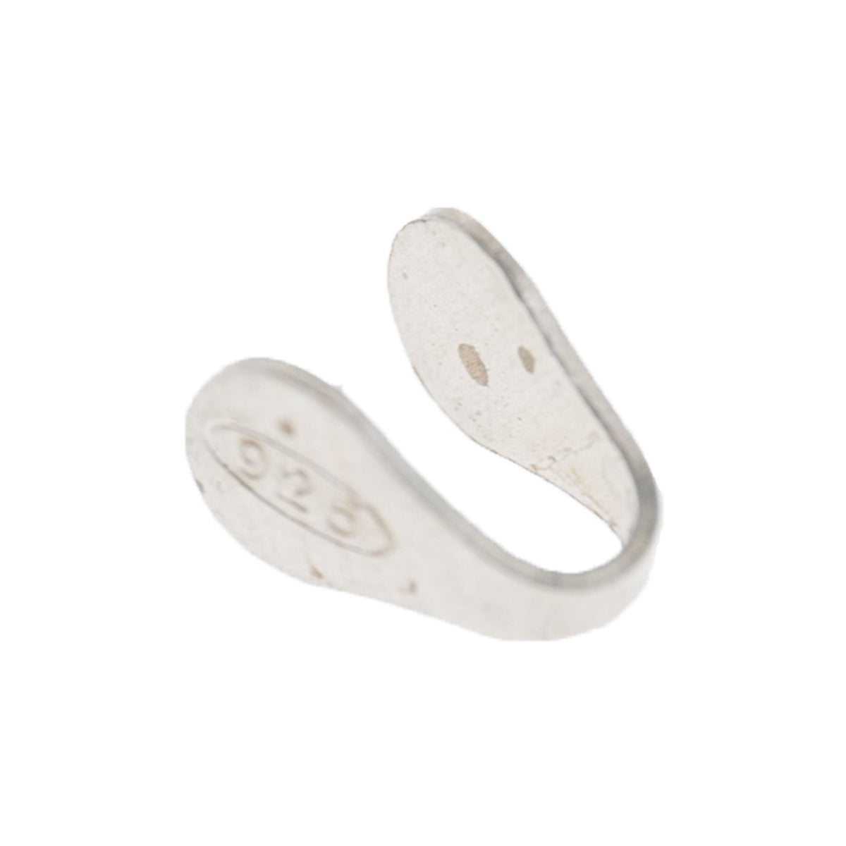 Sterling Silver Flat End Cap — Myron Toback Inc.