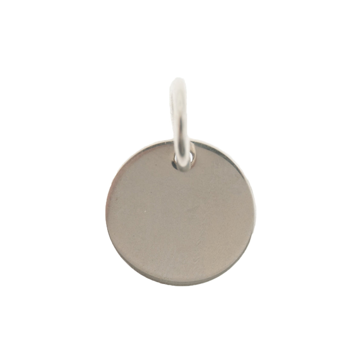 Sterling Silver 14MM Round Disc Tag (1/2") — Myron Toback Inc.