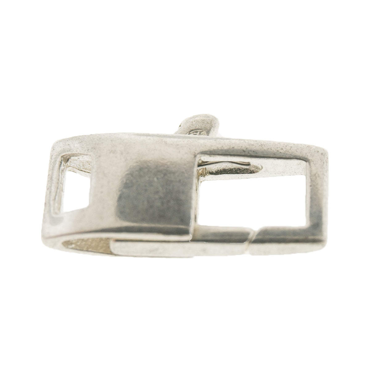 Sterling Silver Square Lobster Claw Lock — Myron Toback Inc.